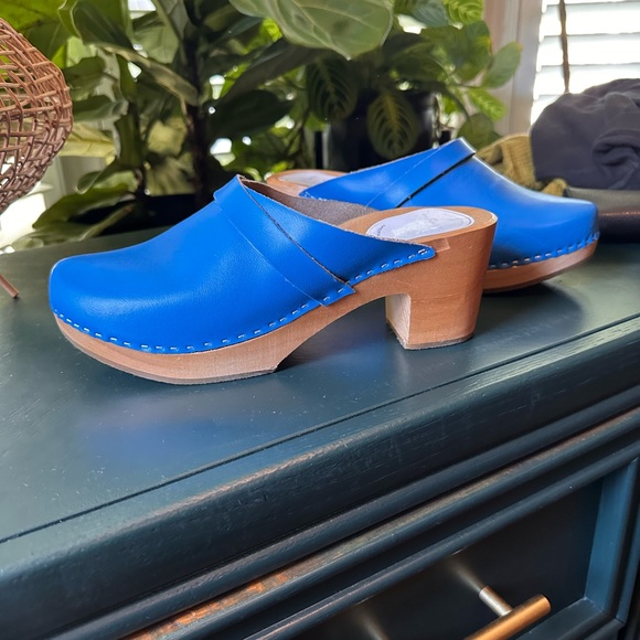 Etsy | Shoes | Royal Blue Leather Clogs | Poshmark